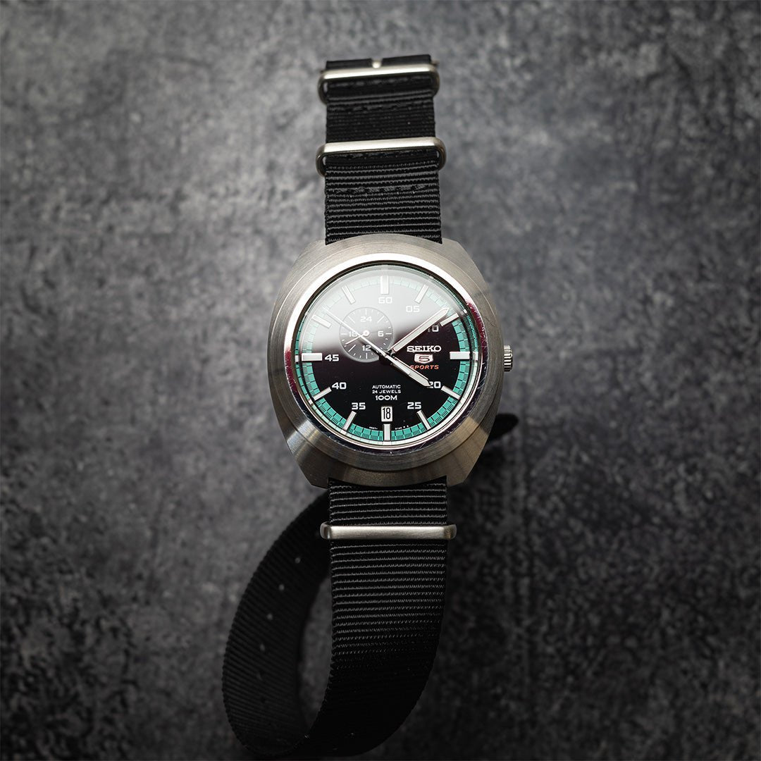 time+ Ballistic Nylon Military Watch Strap Black